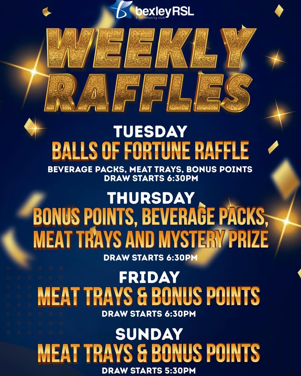 RAFFLE MANIA - Bexley RSL