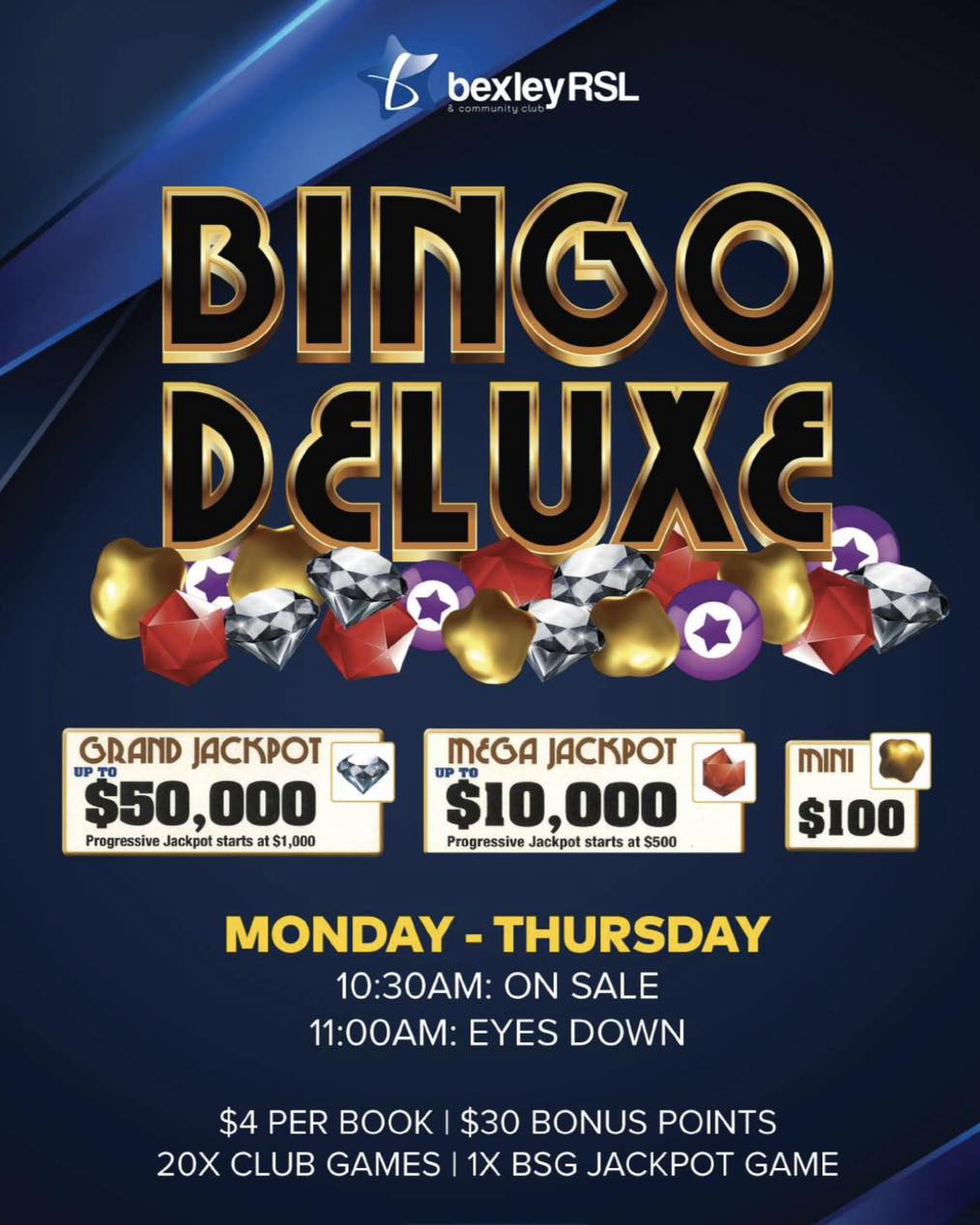 BINGO DELUXE - Bexley RSL