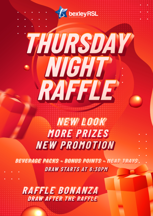 Thursday Night Raffle - Bexley RSL