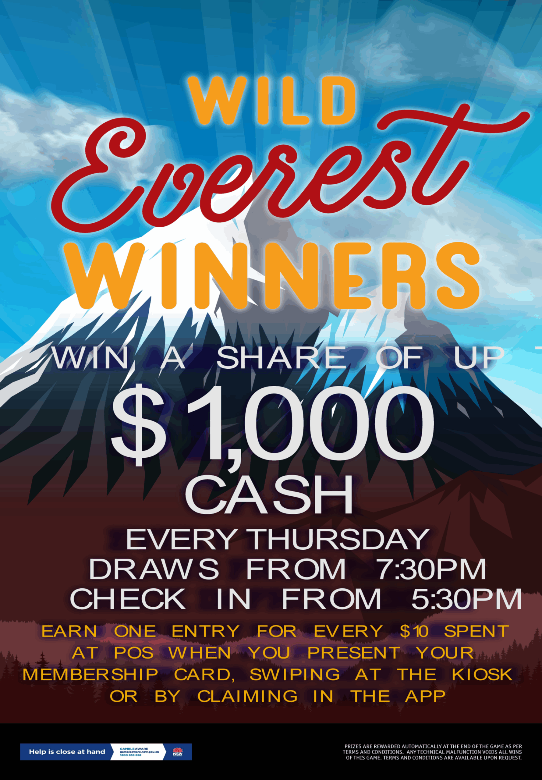 Wild Everest Winner - Bexley RSL